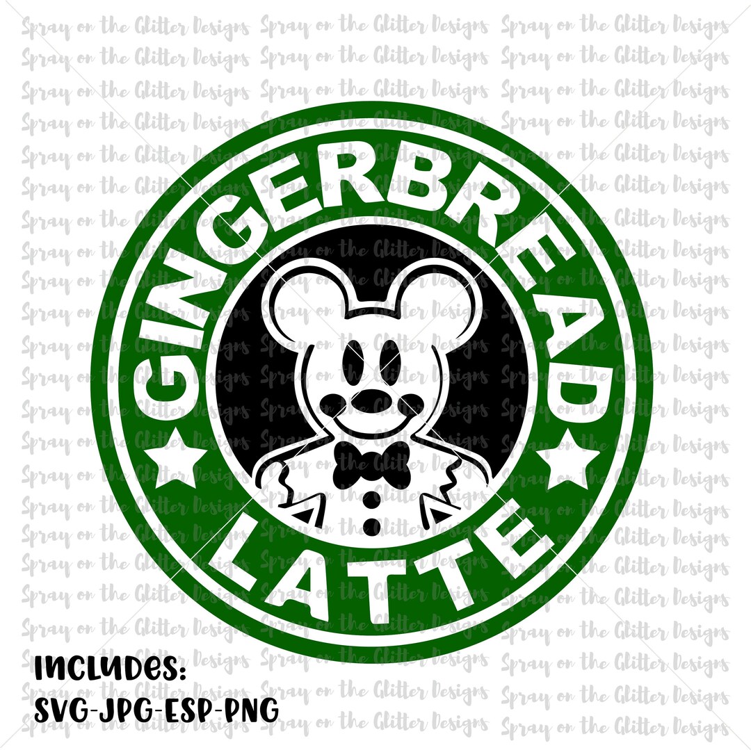 Gingerbread Latte Coffee Logo SVG PNG JPG - Etsy