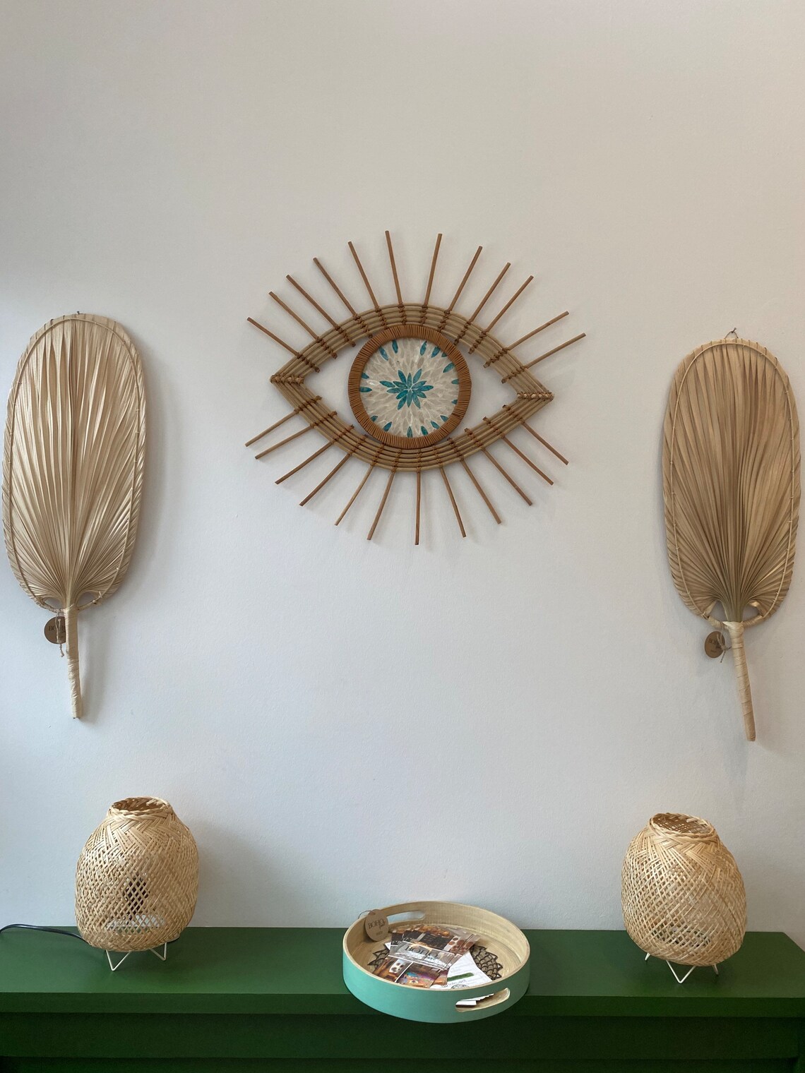 Dry Palm Leaf Wall Hanging, Leaf Standing Decor, Scandinavian Decor - Etsy