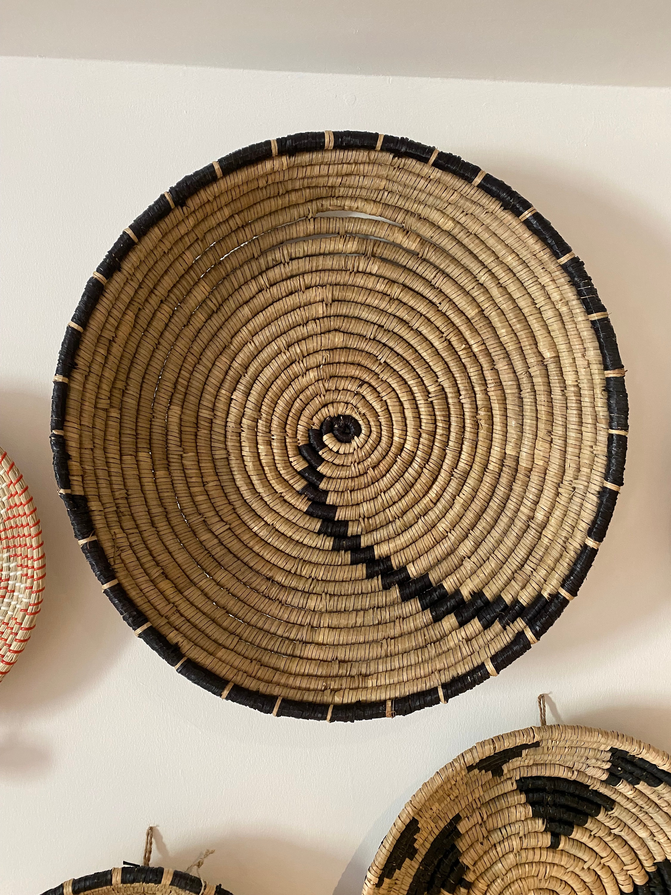 A Giant Wall Basket. Large Wall Decor. Boho Wall Decor. Wicker Wall ...