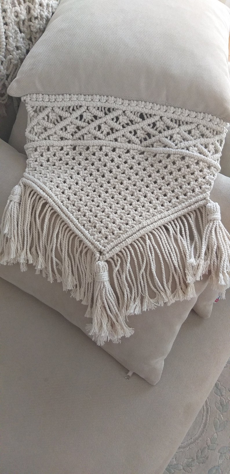 Macrame Pillow Case, Macrame Pillow Cover, Macrame Cushion ...