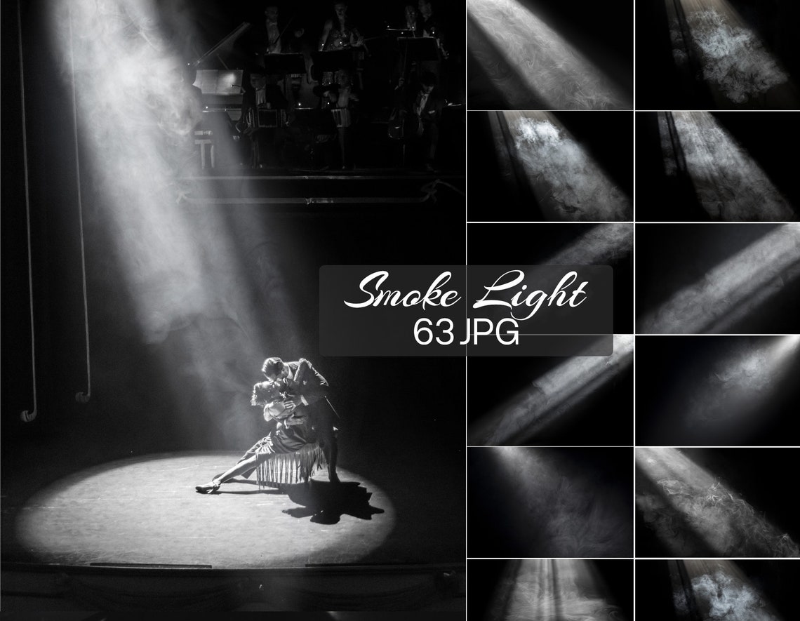 63 Foggy Spotlight Photo Overlays, Smoke Light Effects (digital ...