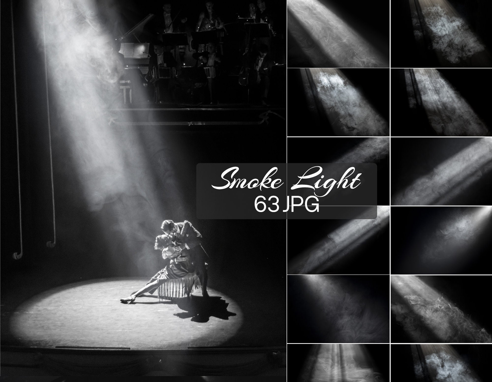 63 Foggy Spotlight Photo Overlays, Smoke Light Effects (digital ...
