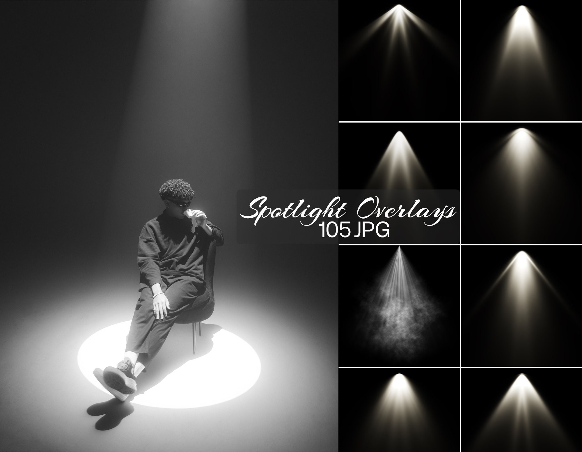 Foggy Spotlight Overlay, Spotlight Overlay, Smoke Light Overlays ...