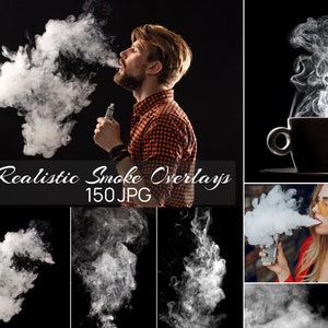 Realistic Smoke Overlays, Smoke PNG, Photoshop Overlays, Smoke PNG ...