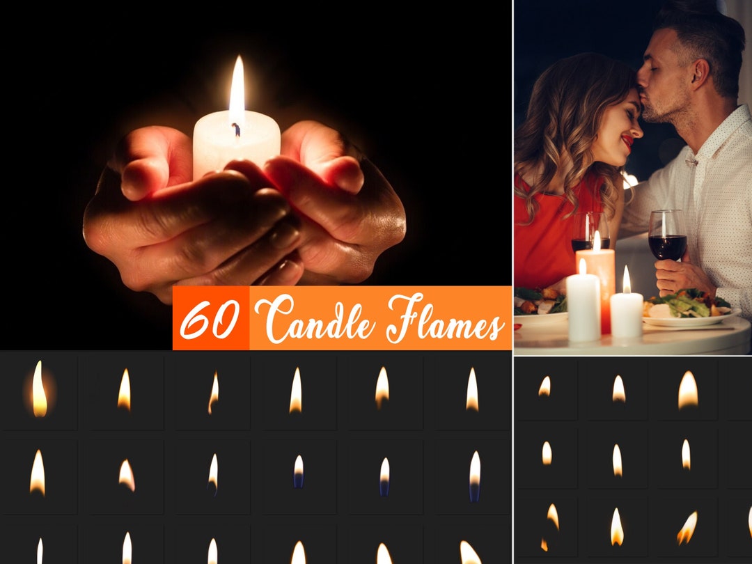 Candle Flame PNG, Candle Flame Overlay, Candle Flame Light, Christmas Flame, Halloween Flame - Etsy