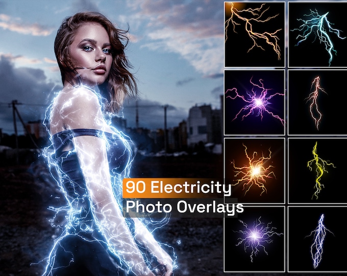 Best 90 Lightning and Electricity Photo Overlays, Realistic ...