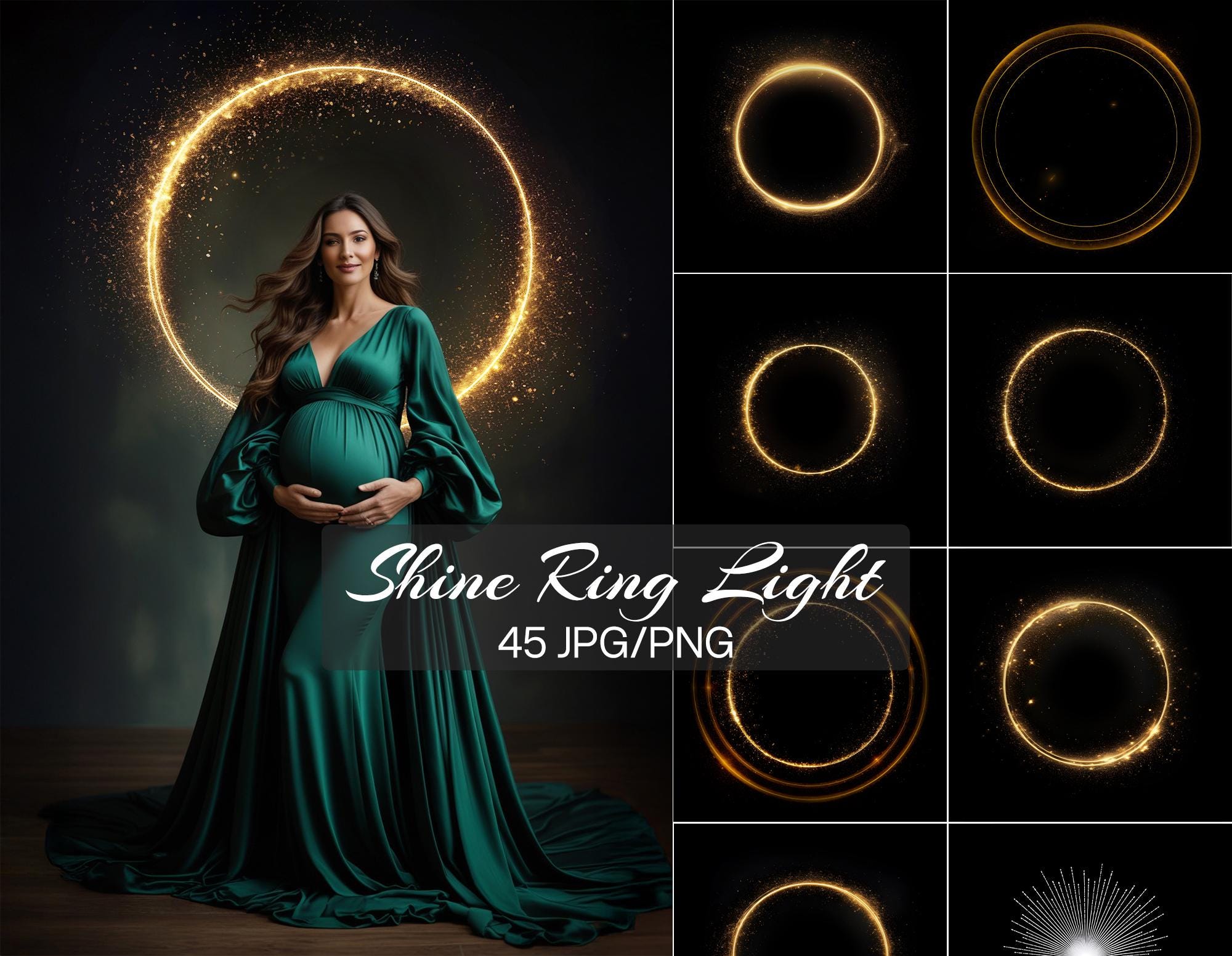 45 Light Ring Overlay, Ring Light PNG, Ring Light, Ring Light ...