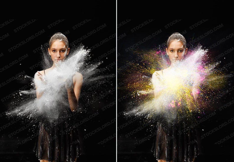 75 Powder Explosion Overlays, Holiday Overlays, Holi Powder, Explosion ...
