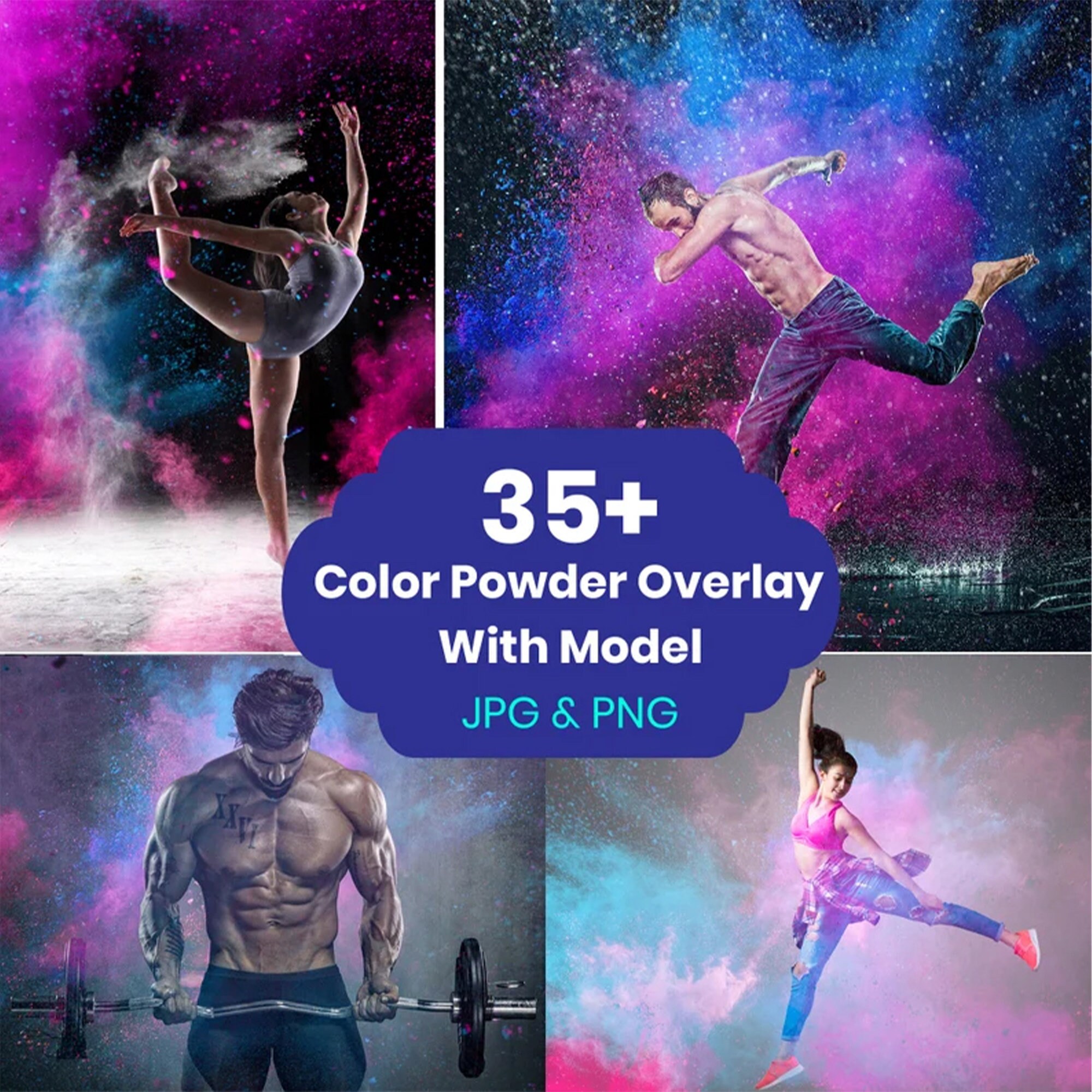 Color Powder, Powder Holi, Colorful Clouds, Splashes, Decorative ...