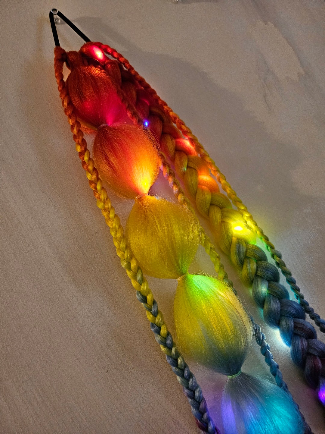 LED Festival Braid Pony Multicolor PRIDE - Etsy
