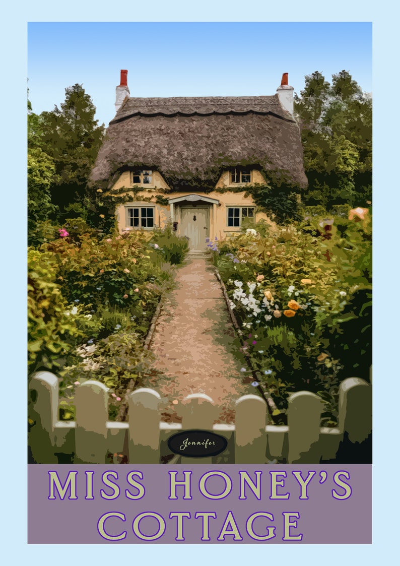 Miss Honey's Cottage Matilda Roald Dahl Fictional Vintage | Etsy