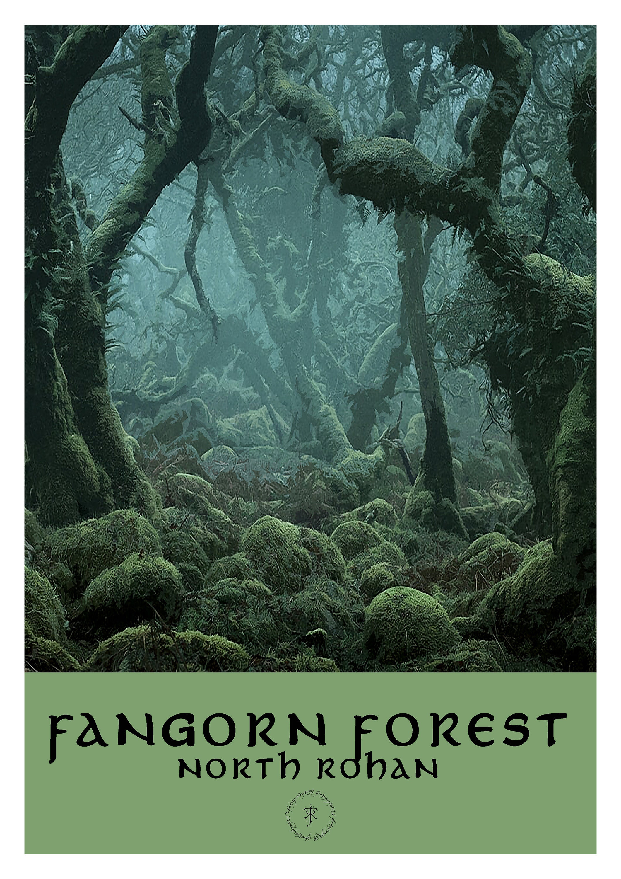 Fangorn Forest Lord of the Rings Poster JRR Tolkien Rohan LOTR | Etsy