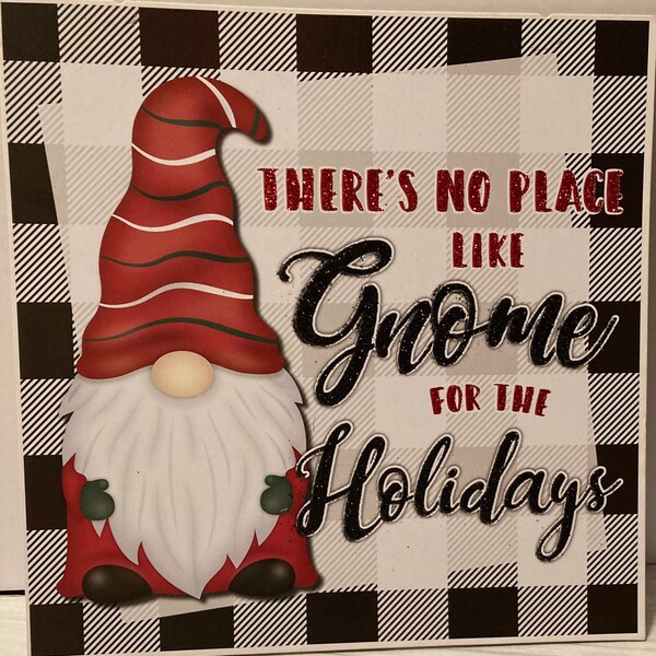 Gnome Place Like Home for the Holidays Svg - Etsy