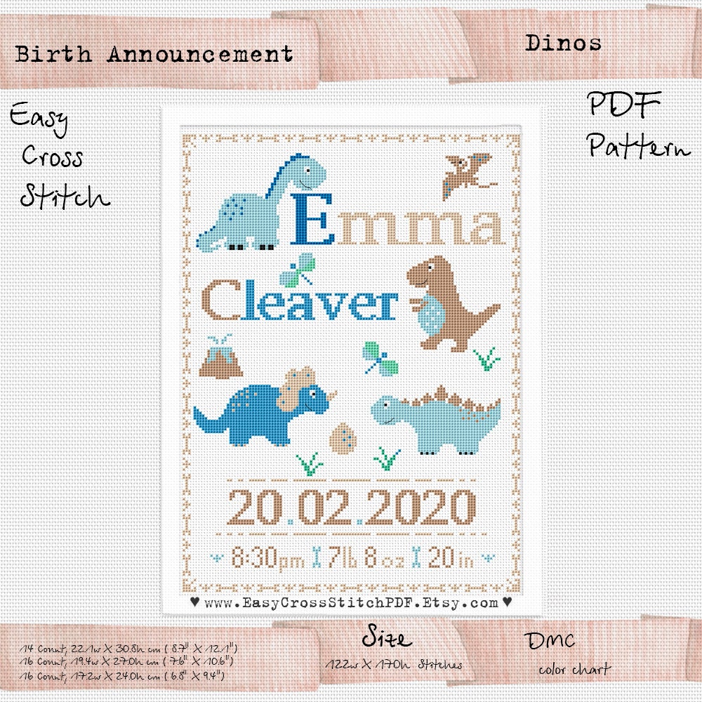 Panda Bear Design animals Nursery baby sampler Custom Birth ...