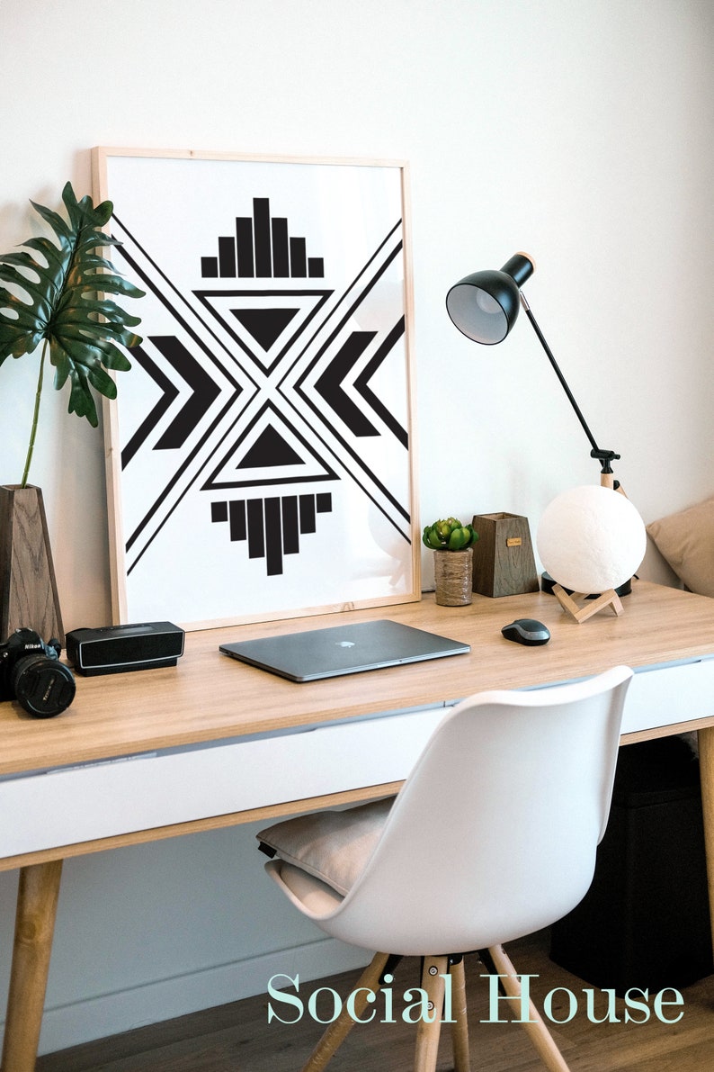 Aztec Print Wall Art Aztec Printable Southwestern Decor Aztec - Etsy