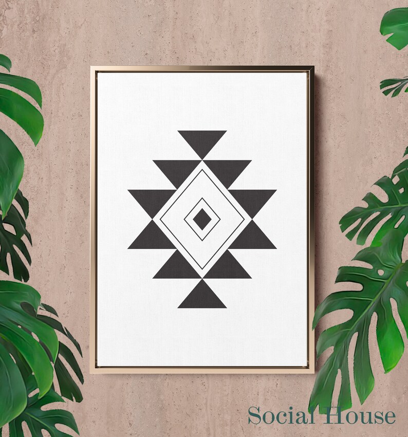 Aztec Wall Print Southwestern Art Tribal Wall Art Aztec - Etsy