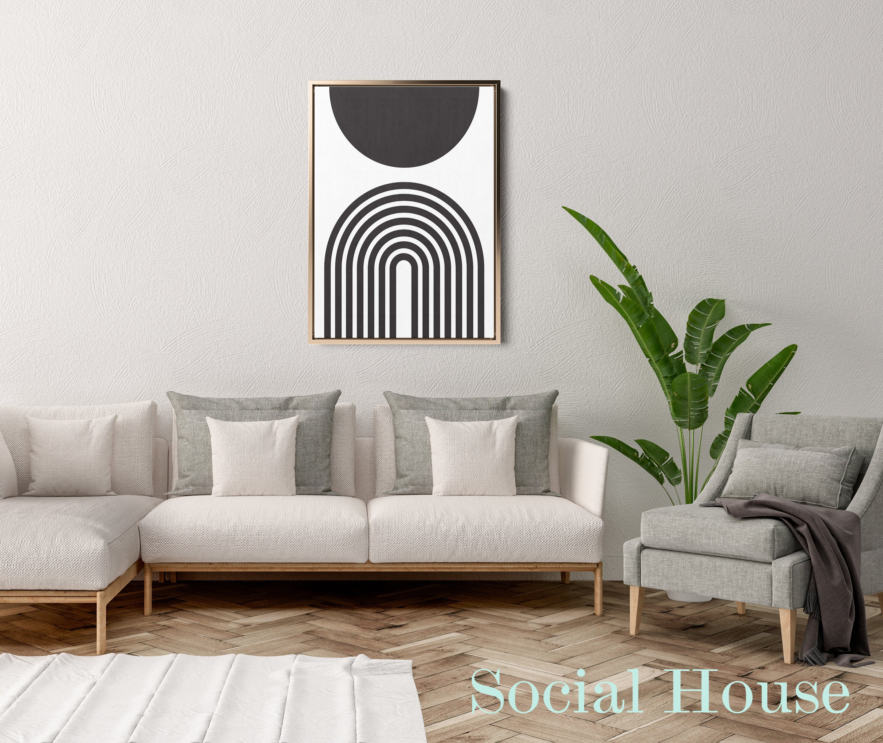 Minimalist Wall Art Rainbow Printable Art Boho Print Bohemian - Etsy