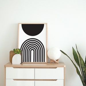 Minimalist Wall Art Rainbow Printable Art Boho Print Bohemian - Etsy