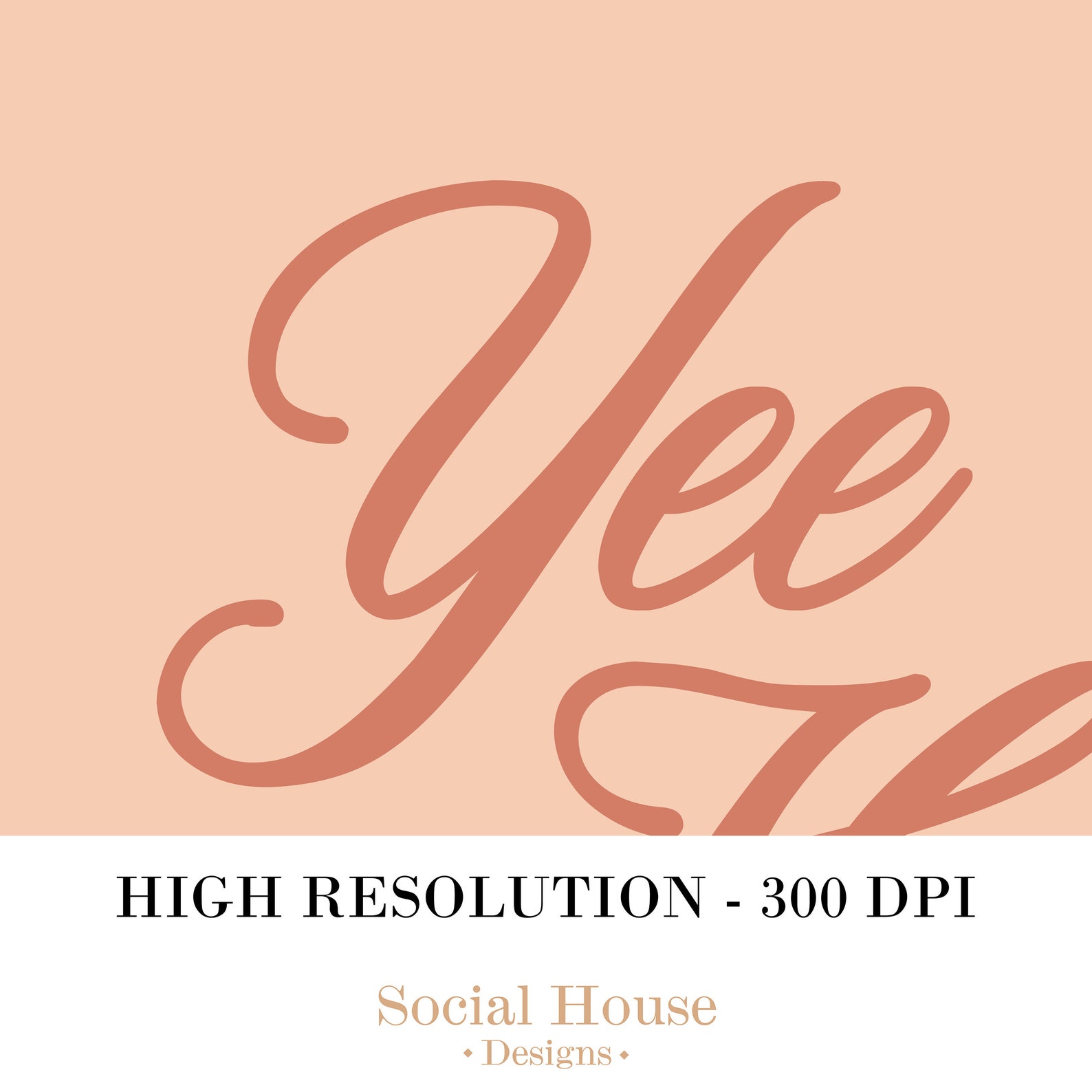 Yee Haw Print Boho Pink Printable Wall Art Blush Pink | Etsy