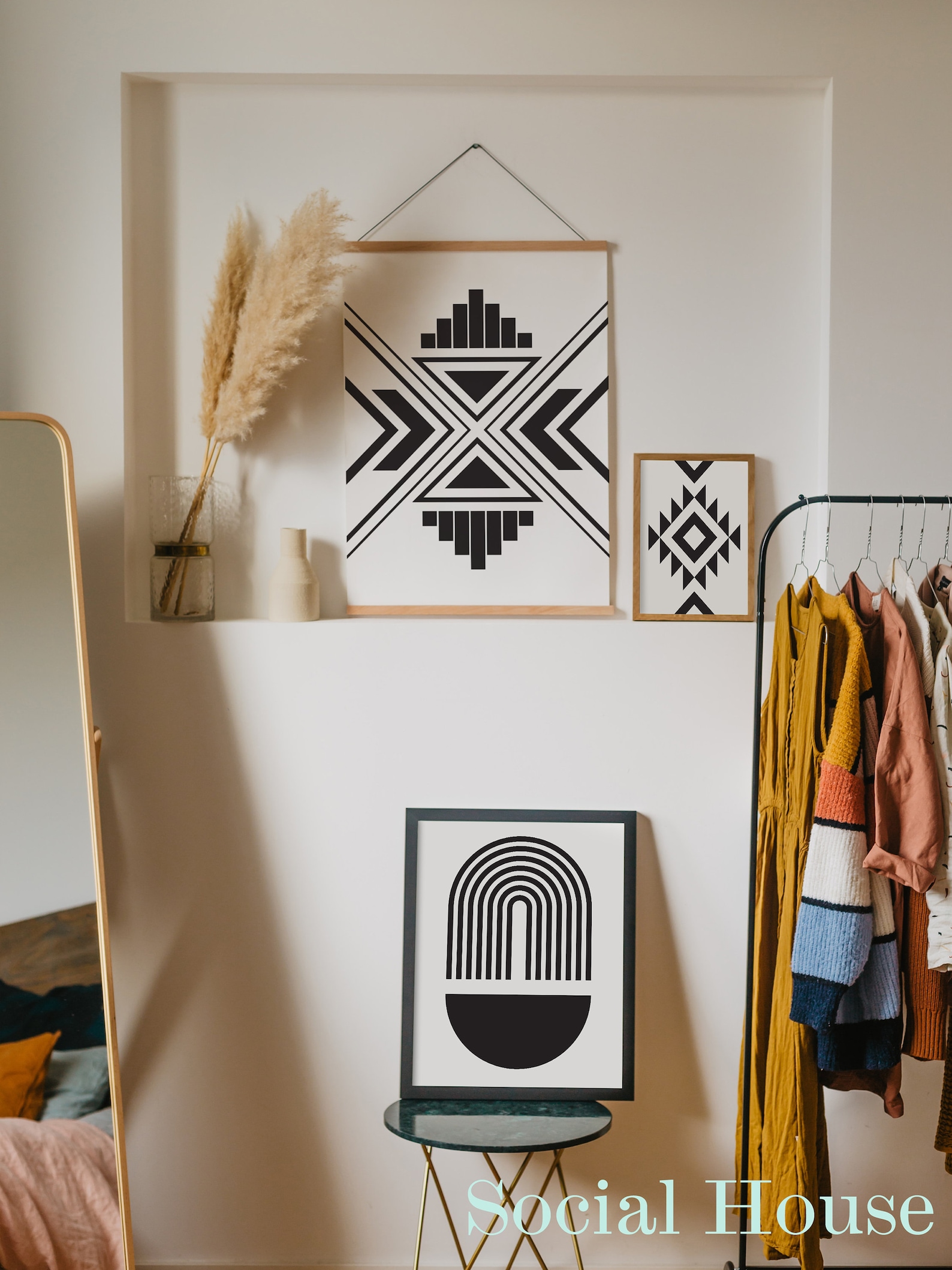 Aztec Print Wall Art Aztec Printable Southwestern Decor Aztec - Etsy