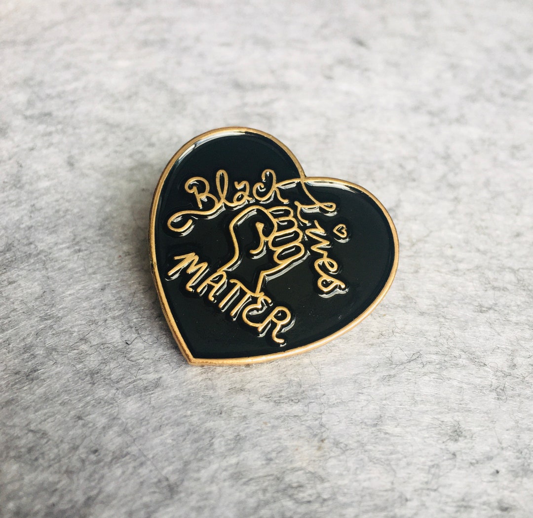 Black Lives Matter Enamel Pin - All Profits From These Pins Go to Anti ...