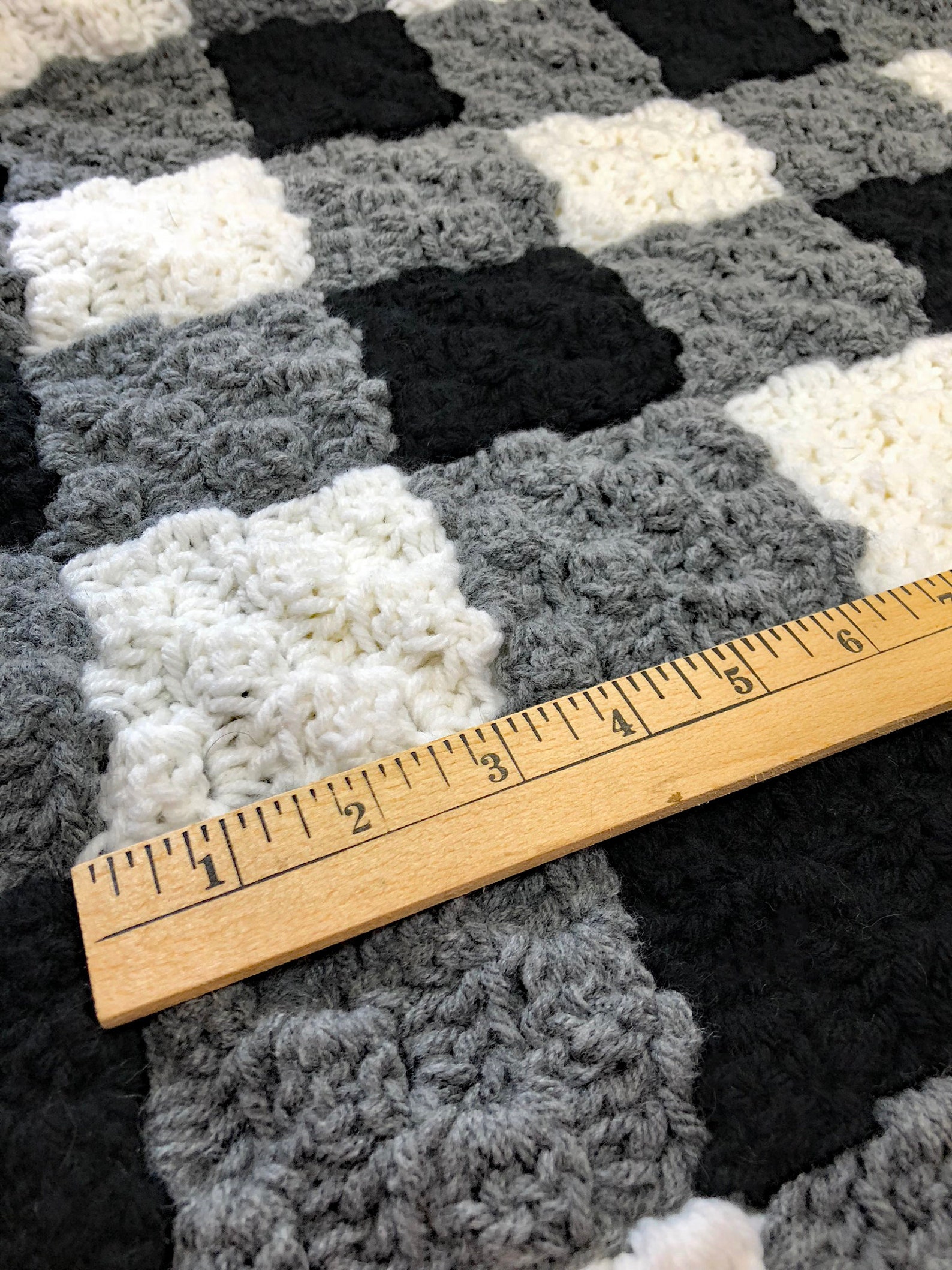 Buffalo Check Afghan Crochet Pattern Corner to Corner Digital Download ...