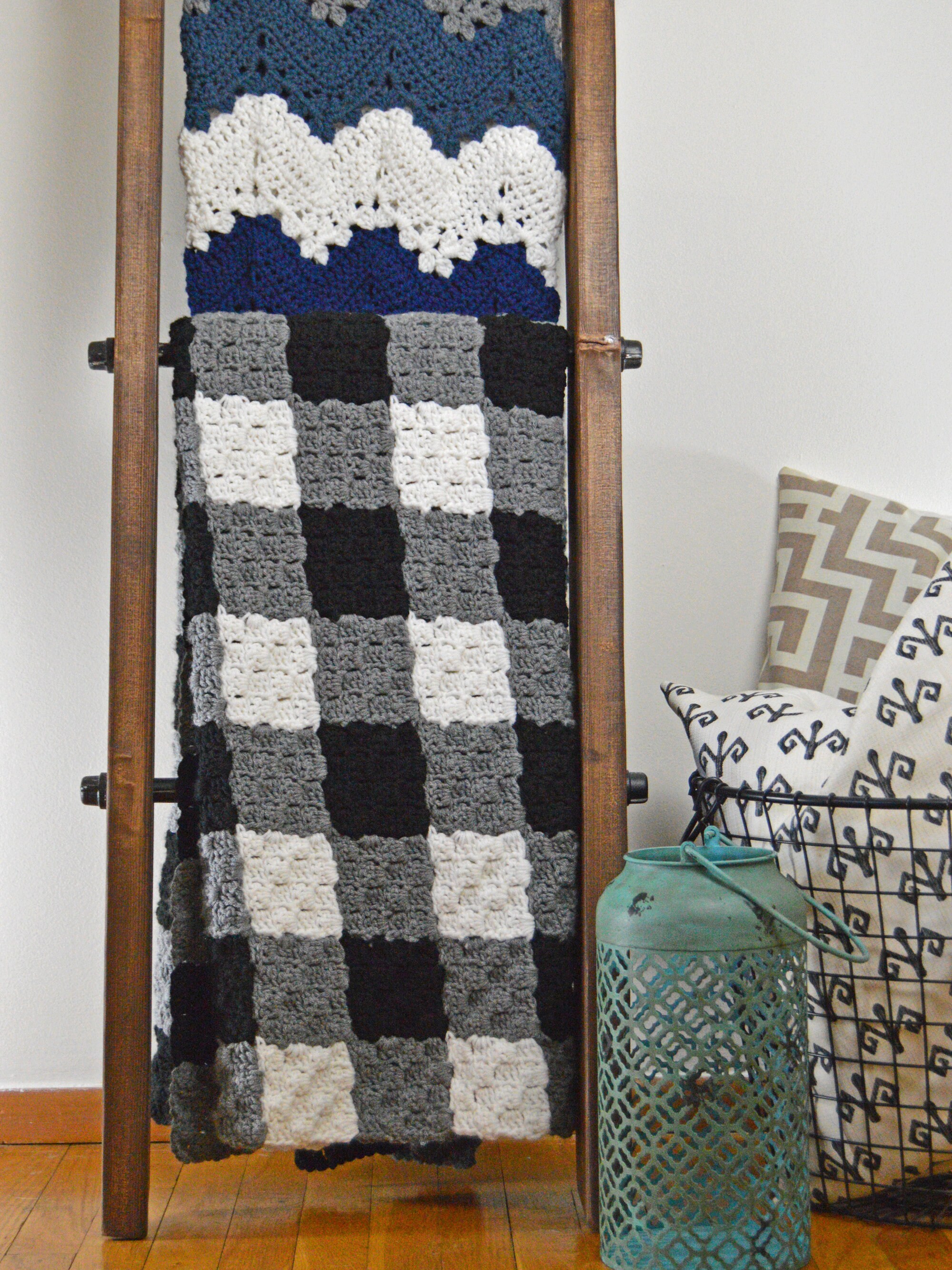 Buffalo Check Afghan Crochet Pattern Corner to Corner Digital Download ...