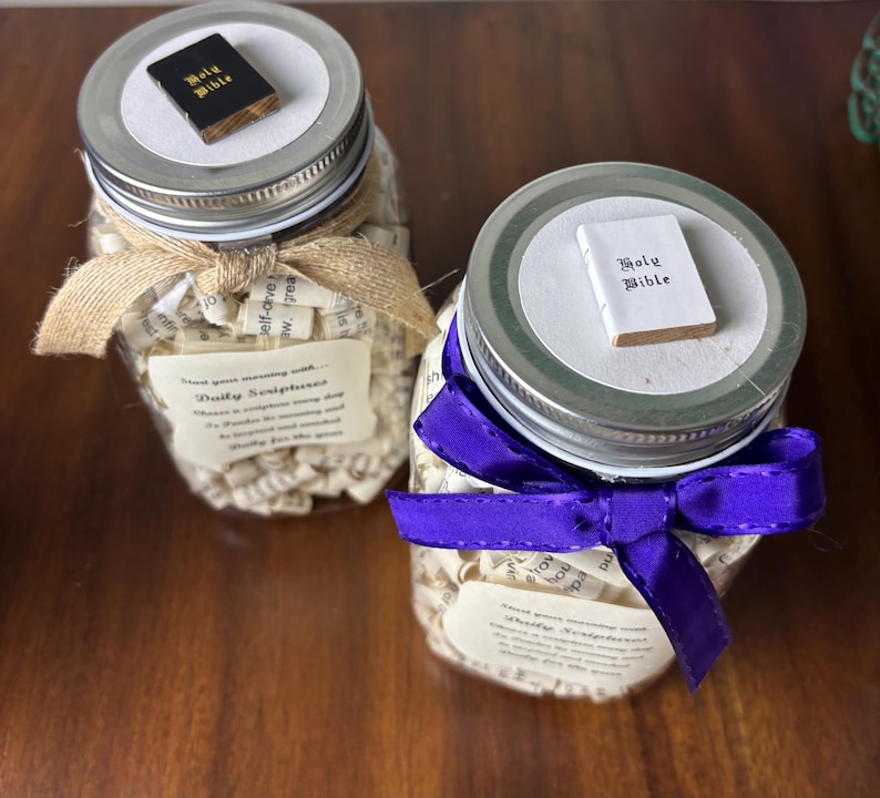 Inspirational Scripture Jar: 365 Daily Bible Verses - Etsy
