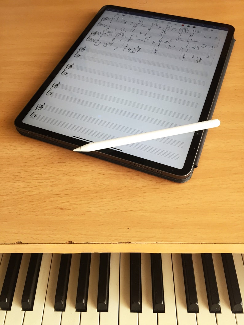 Sheet Music Templates for Goodnotes on iPad Pro 12.9" - Etsy