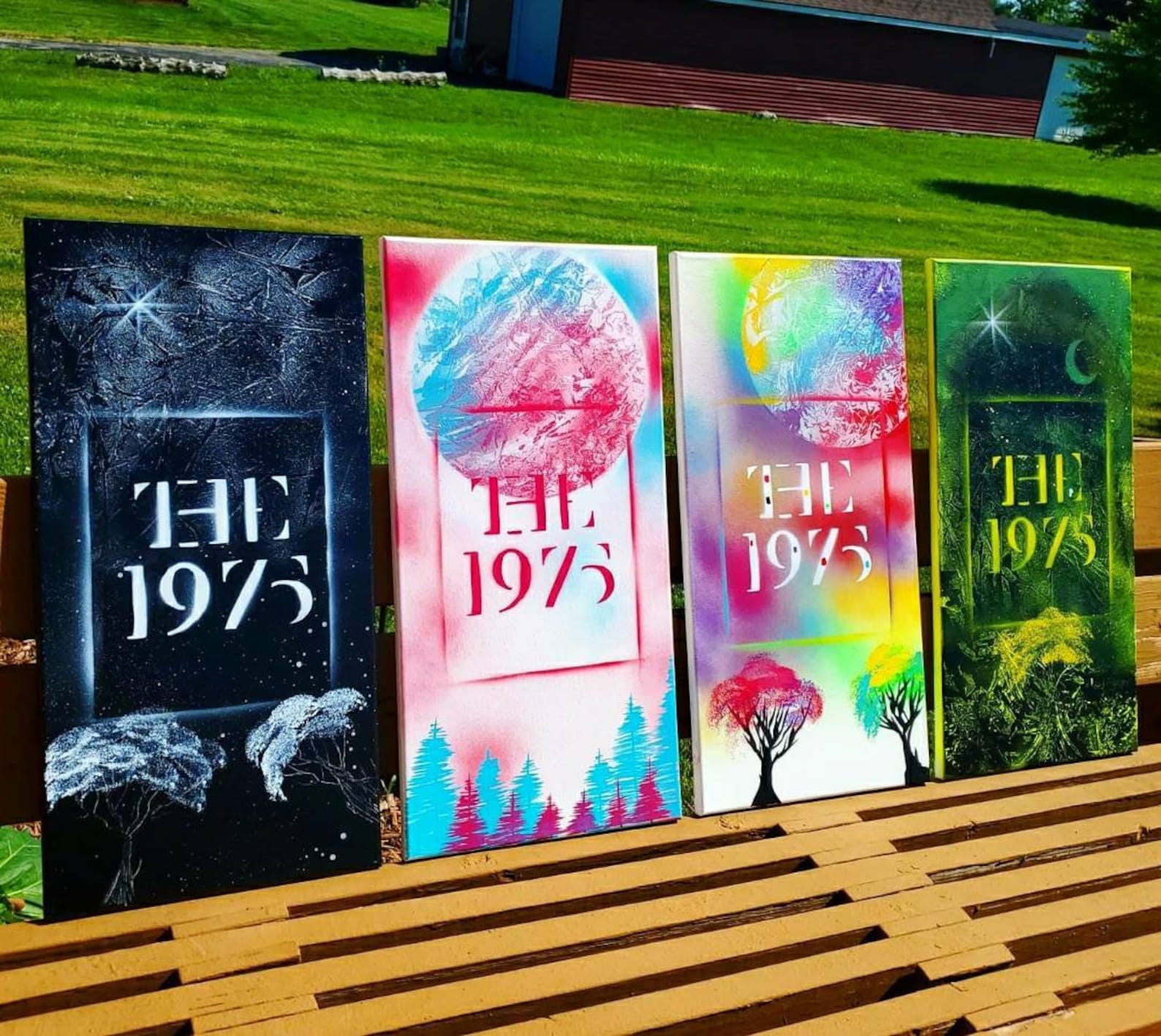 The 1975 Canvas Paintings | Etsy