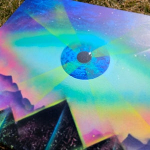 Eye of the Universe Pyramid Galaxy Blacklight/uv Reactive Canvas ...