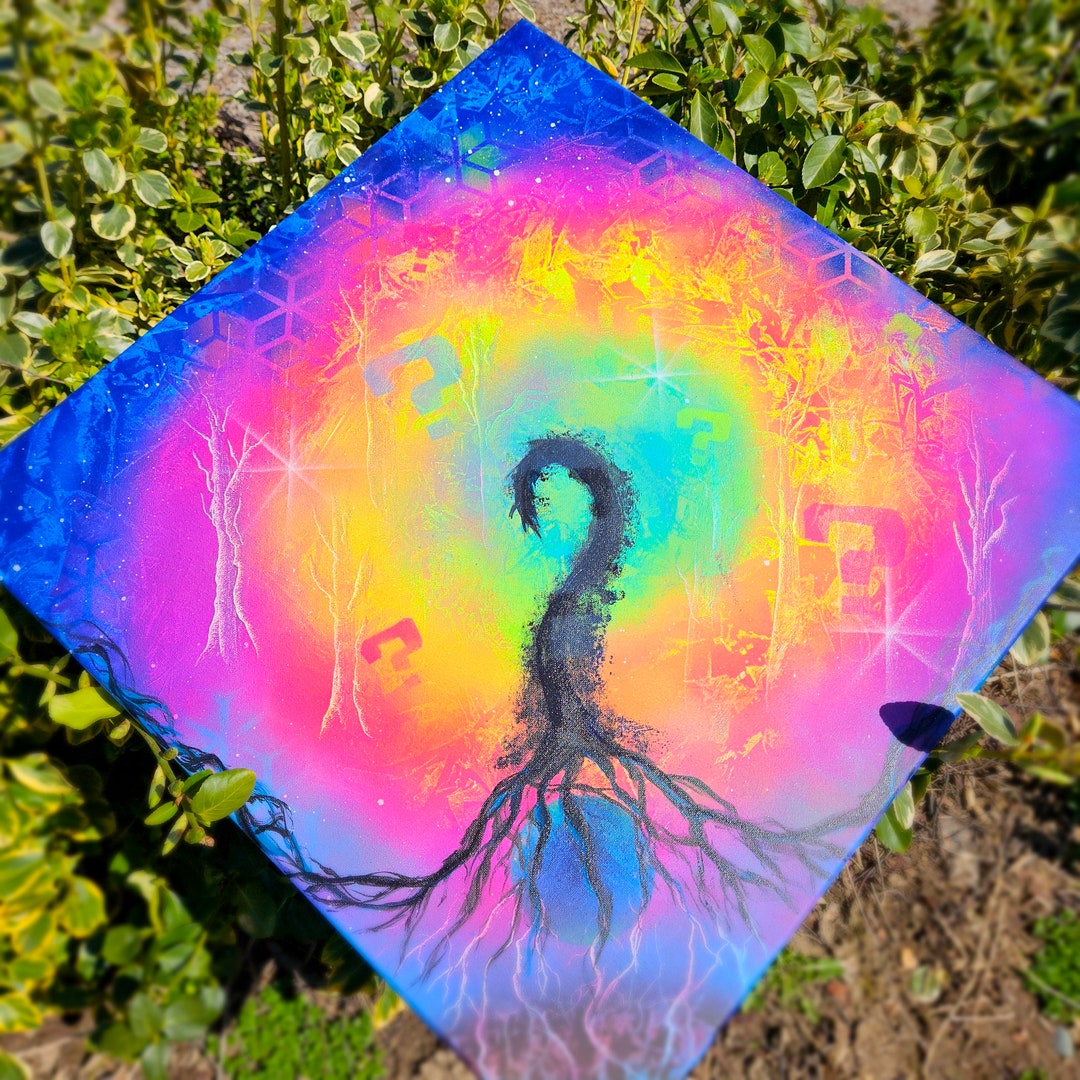 Tipper in Space Question Mark Galaxy Texas Eclipse Trippy Blacklight/uv ...