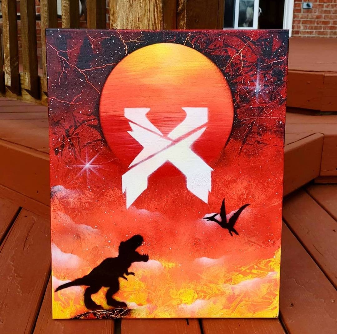 Blacklight/uv Reactive Excision Lost Lands Canvas Painting Select Color ...