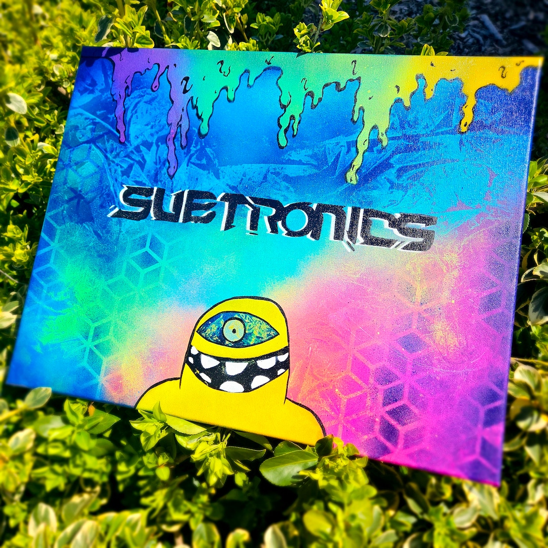 Subtronics Cyclops Army DJ EDM Trippy Original Canvas Painting ...