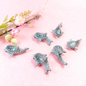 Whale Shark Earrings Cute Unique Polymer Clay Charm Sea Ocean Marine ...