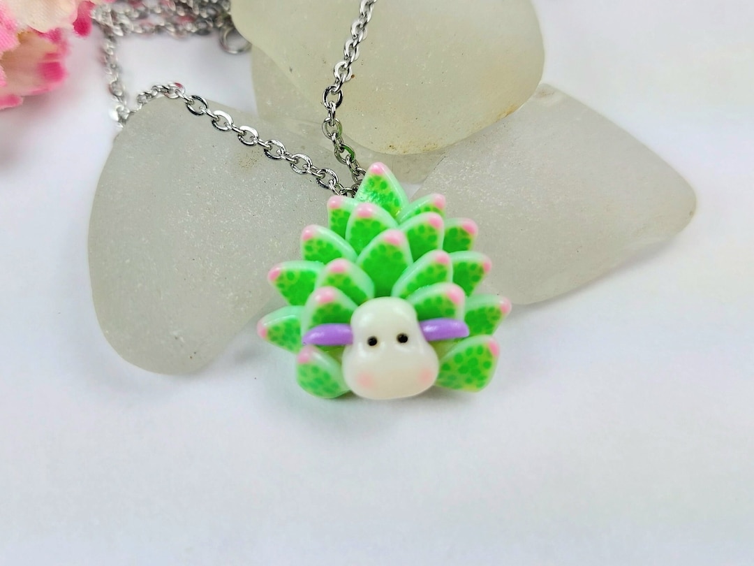 Sea Slug Necklace Nudibranch Art Glow in the Dark Cute Polymer Clay ...