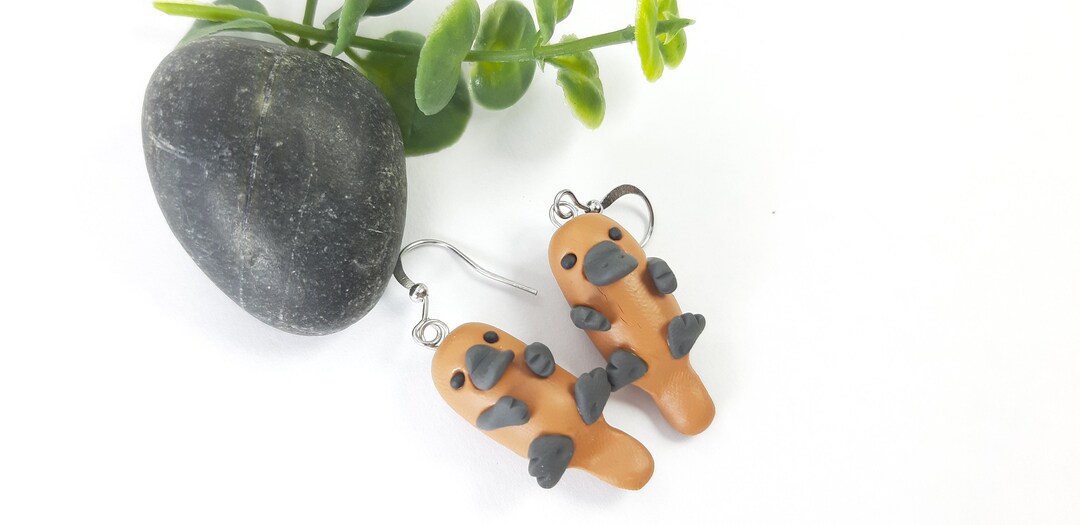 Platypus Earrings Animal Earrings Women Gift for Her Animal Polymer ...