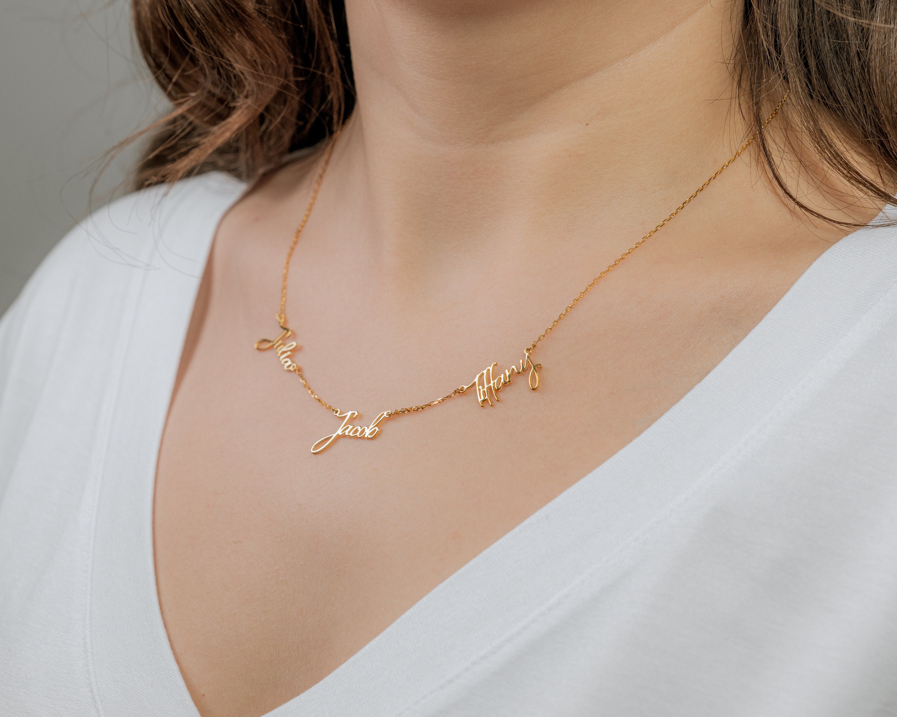 Triple Name Necklace Family Necklace Double Name Multiple Etsy triple-name-necklace-family-necklace-double-name-multiple-etsy
