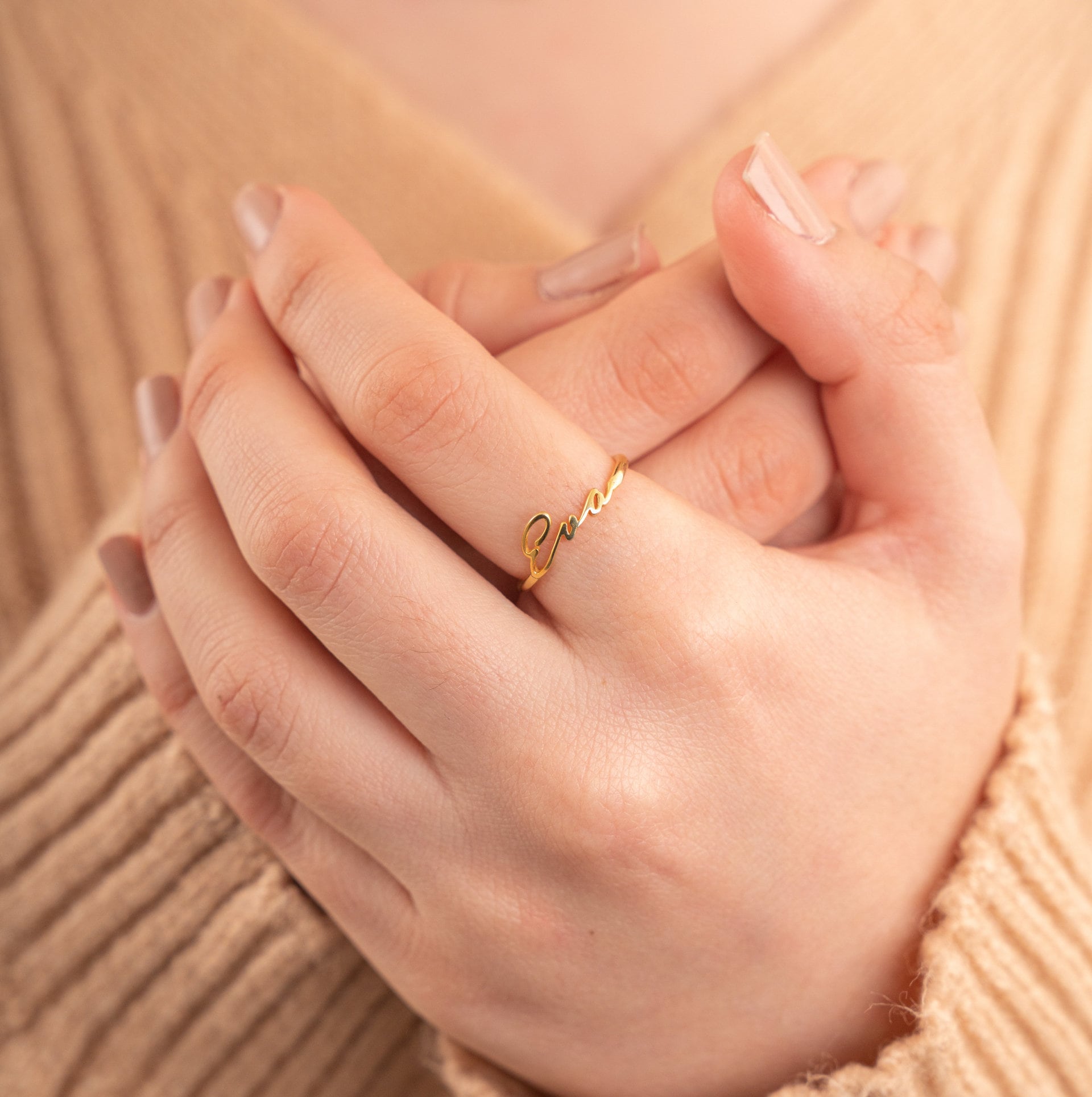 Name Ring Personalized Rings Name Jewelry Stackable Name - Etsy UK