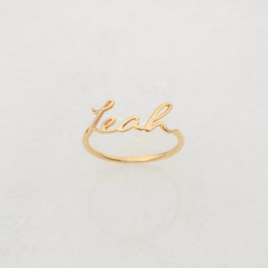 Custom Name Ring, Stackable Name Ring, Personalized Name Ring ...