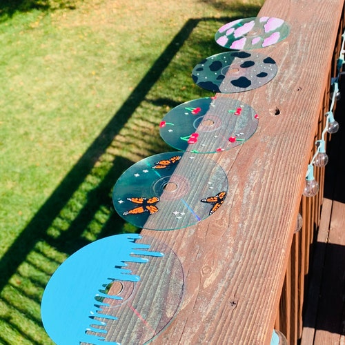 Clear Cd Wall Art Hanging Aesthetic Handmade Bee Decor for - Etsy