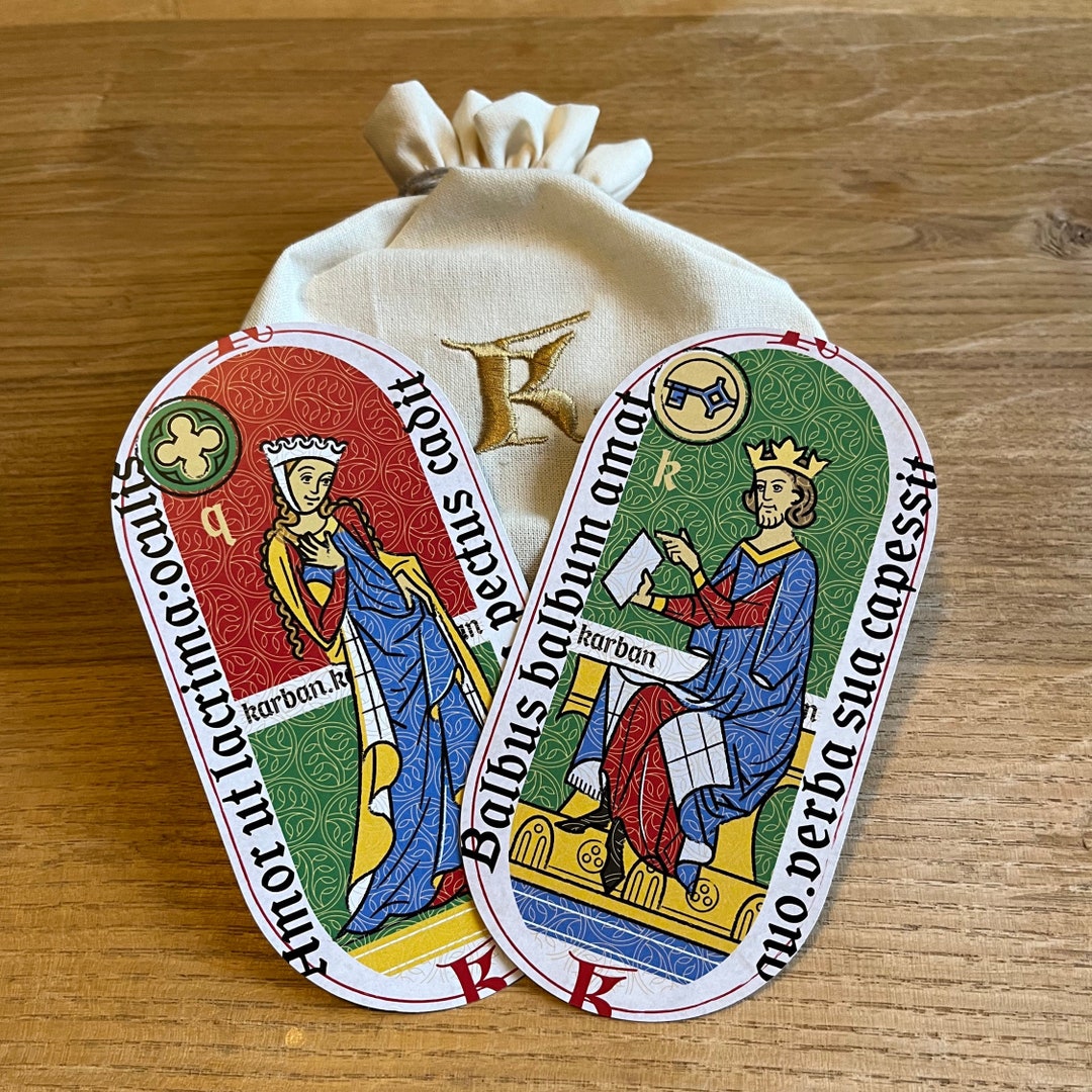 Karban: Oval Playing Cards of the Middle Ages - Etsy