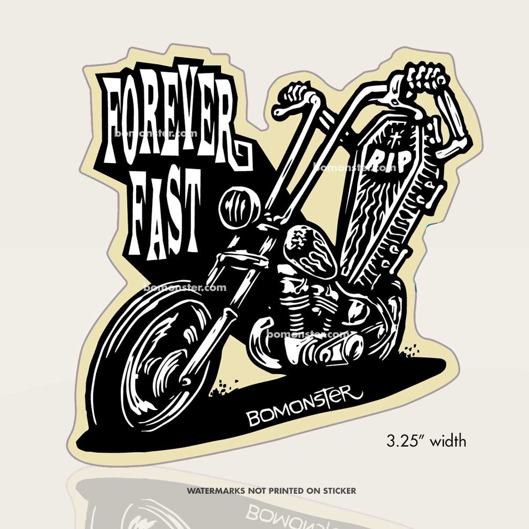 Chopper Coffin Sticker "forever Fast" - Etsy