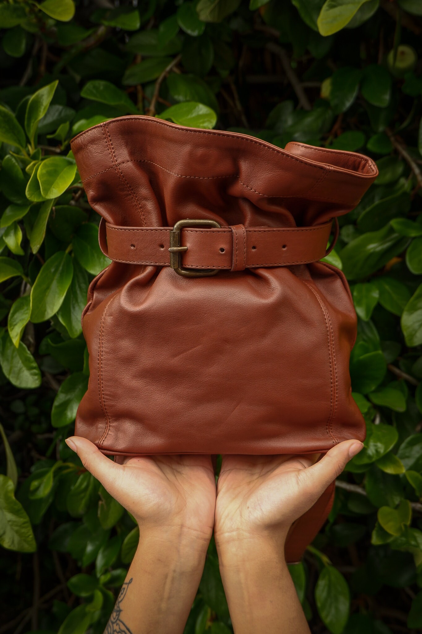 Leather Slouch Backpack Artisan Made - Etsy