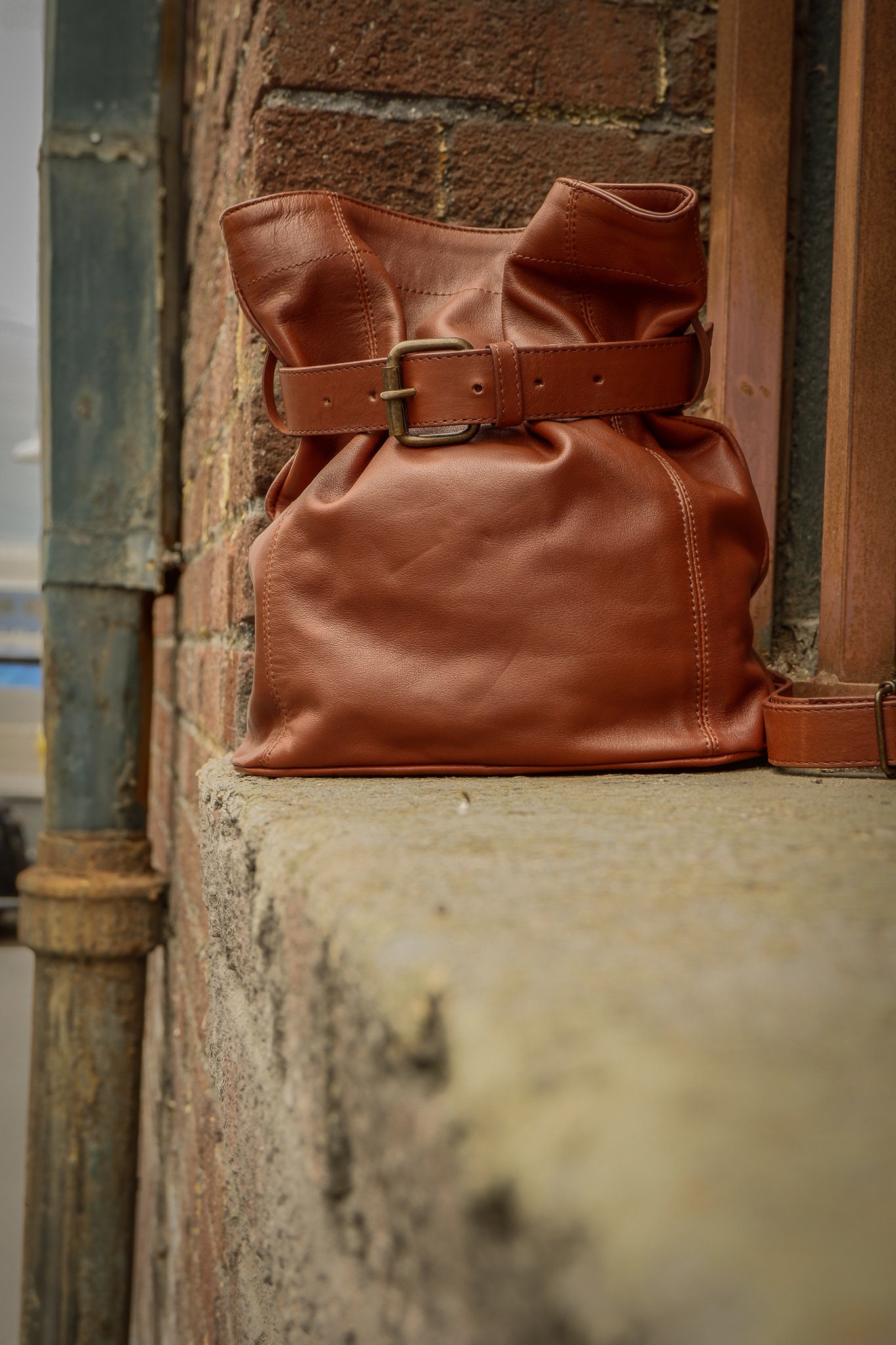 Leather Slouch Backpack Artisan Made - Etsy