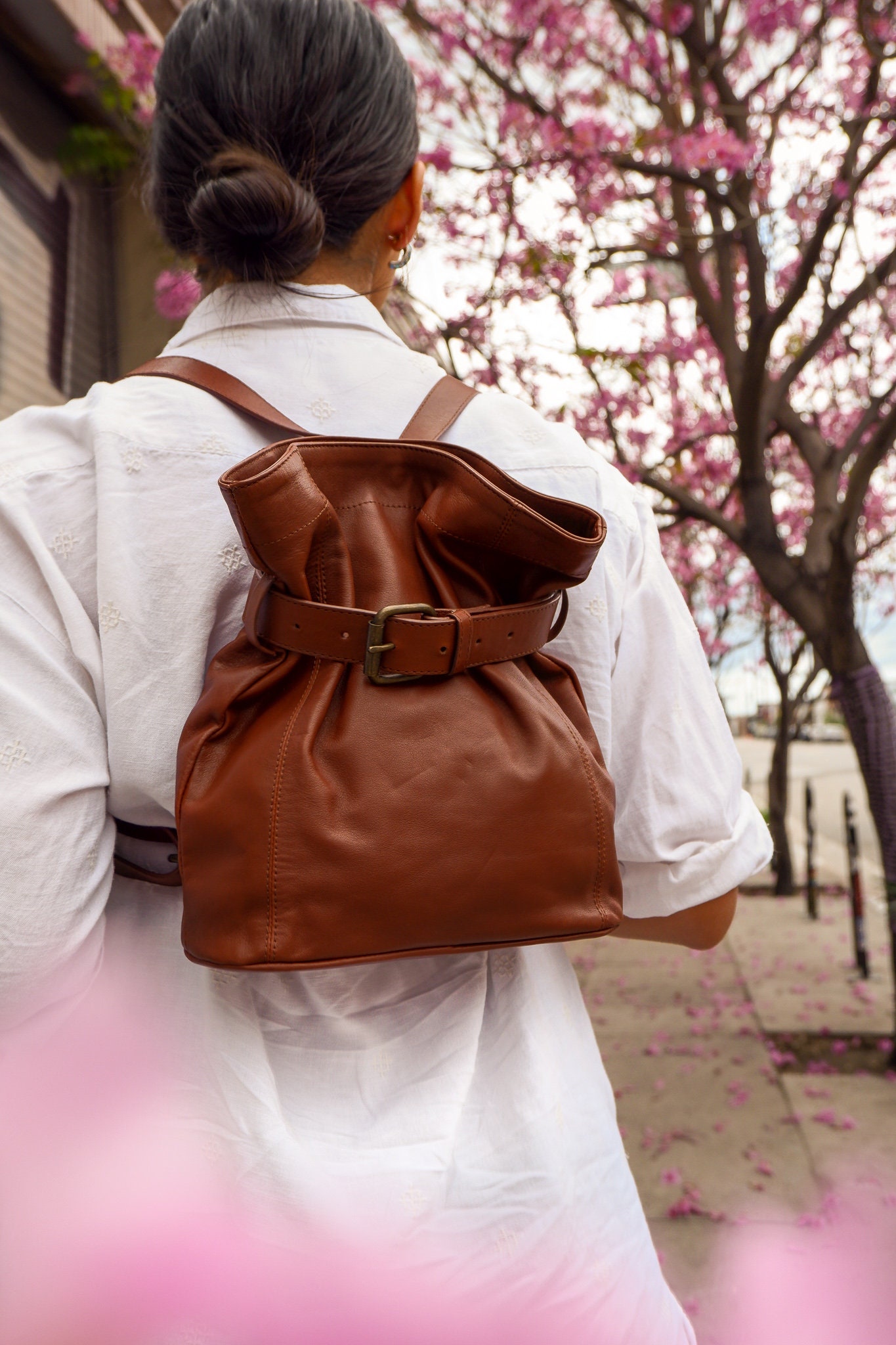 Leather Slouch Backpack Artisan Made - Etsy