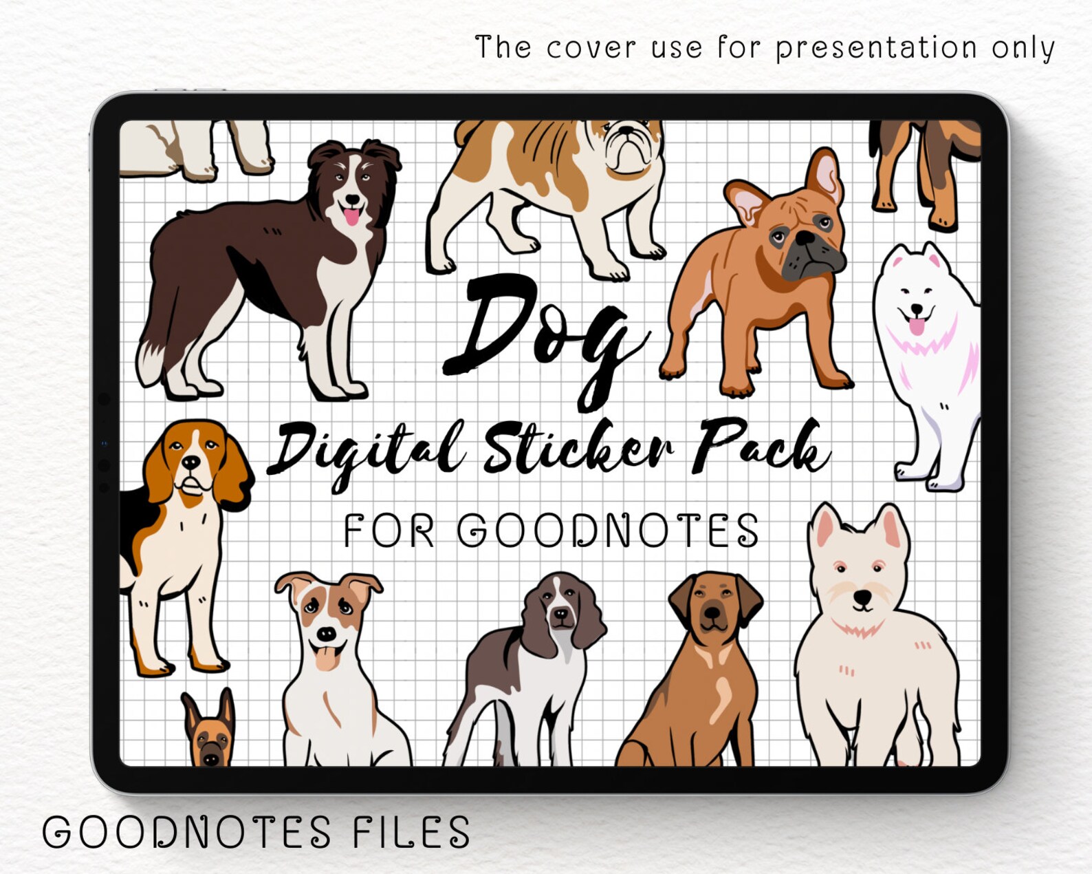 Dog Goodnotes Stickers | Dog Digital Stickers | Dog Planner Stickers ...