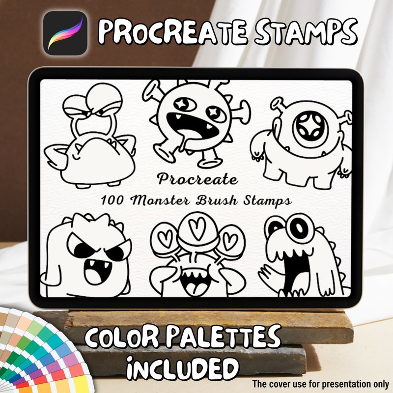 Monster Stamps - Etsy