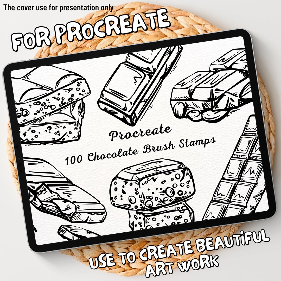 100 Chocolate Brush Stamps | Procreate Chocolate Brush Stamps ...