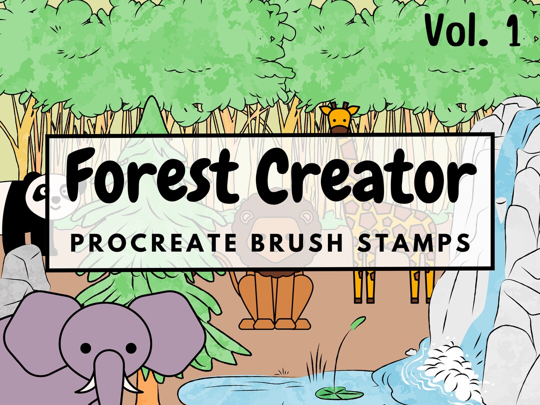 Forest Creator Brush Stamps | Procreate Forest Creator Brush Stamps ...